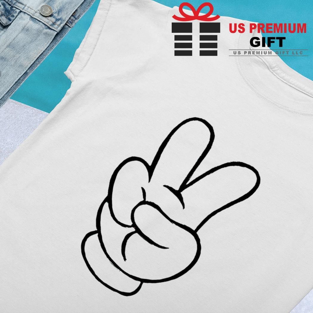 Mickey Mouse Hands Peace