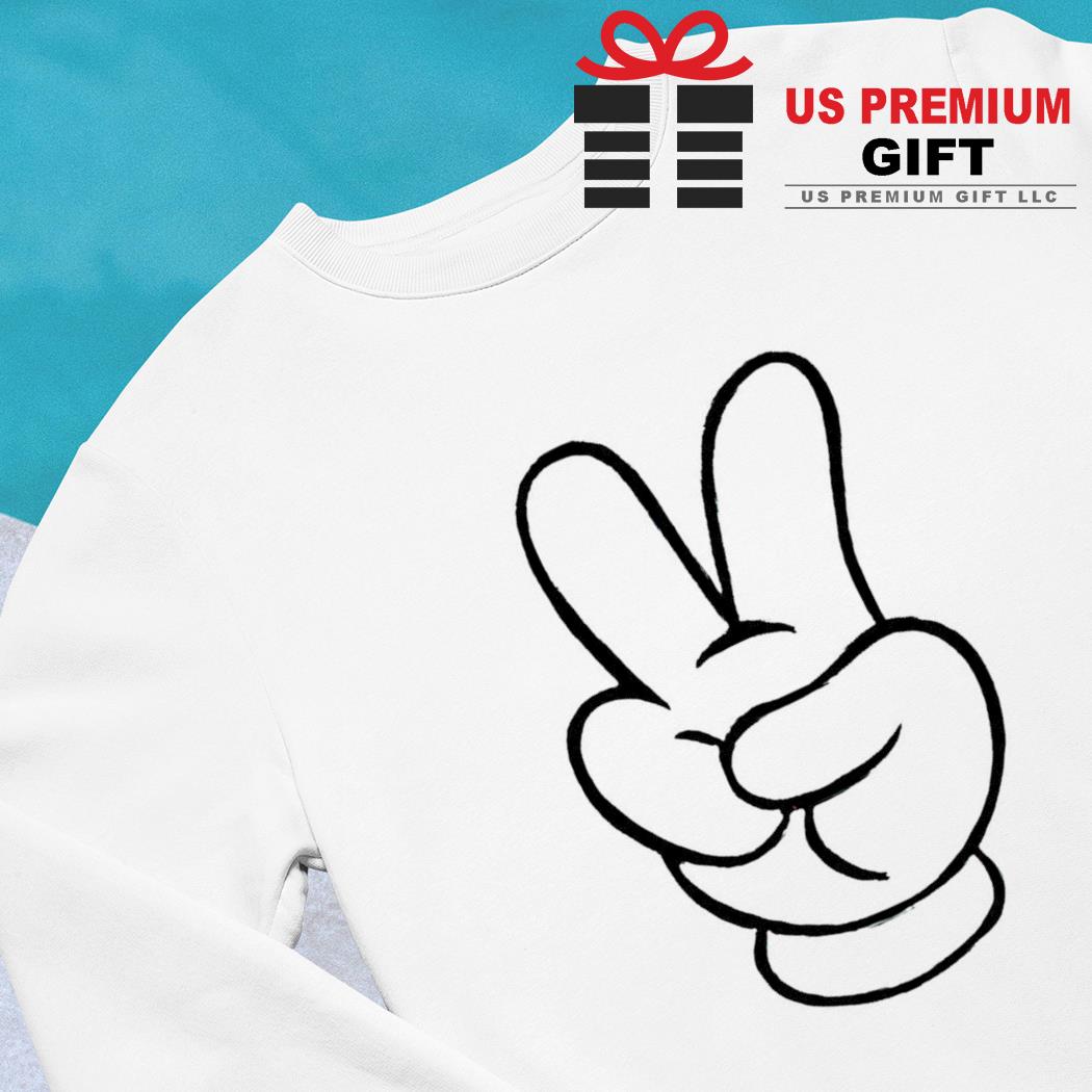 Mickey Mouse Hands Peace