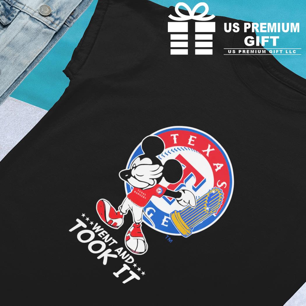 Mickey Mouse Texas Ranger Went and took it World Champions baseball ...