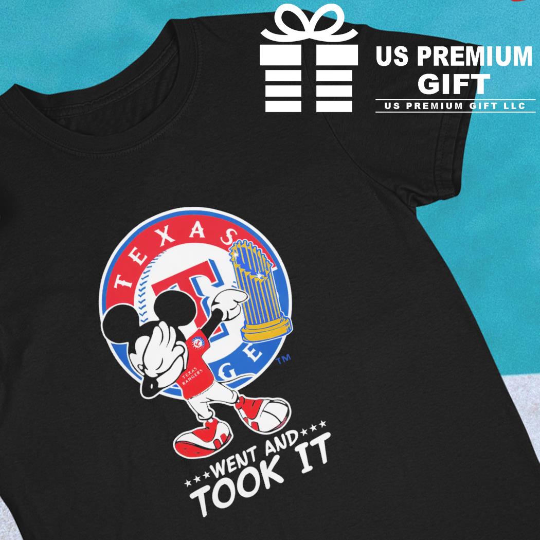 Mickey Mouse Texas Ranger Went and took it World Champions baseball ...