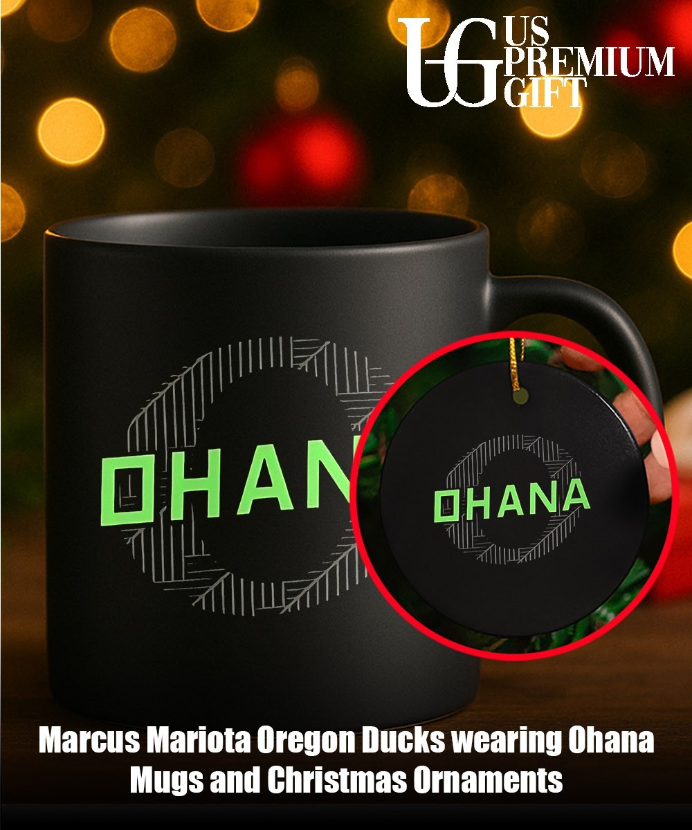 Marcus Mariota Oregon Ducks wearing Ohana shirt, hoodie, sweater, long ...