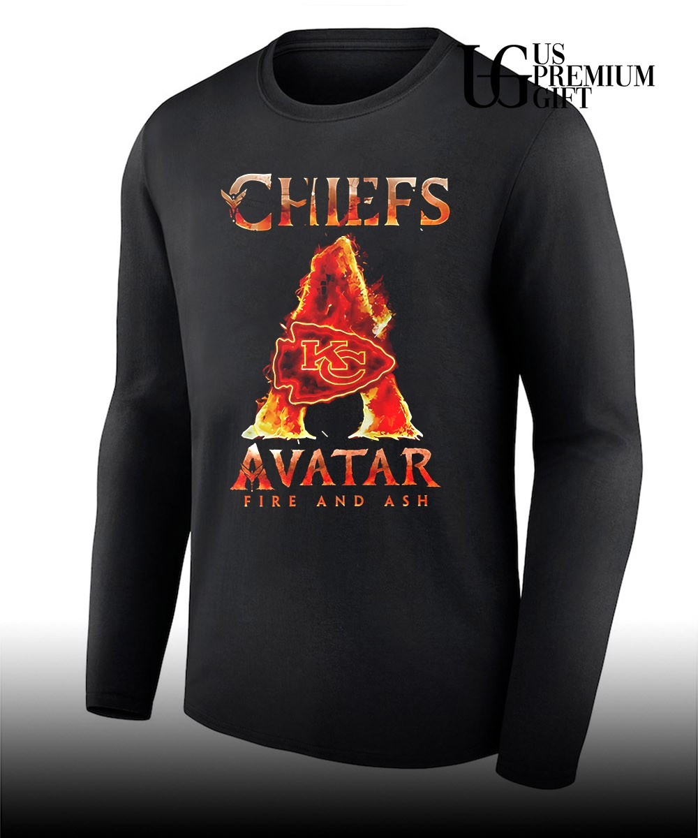 Avatar Fire and Ash Kansas City Chiefs logo shirt, hoodie, sweater ...