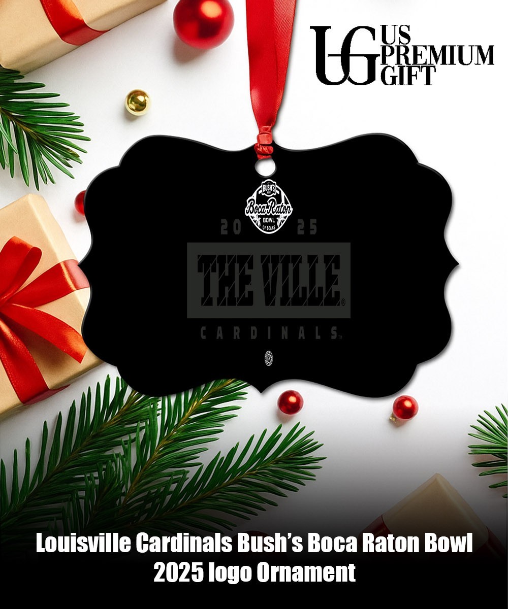 Louisville Cardinals Bush's Boca Raton Bowl 2025 logo Ornament, hoodie ...