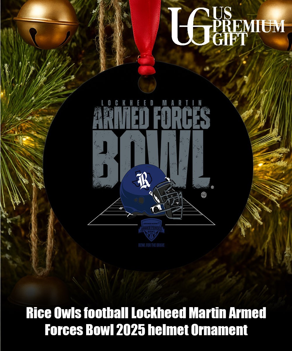 Rice Owls football Lockheed Martin Armed Forces Bowl 2025 helmet ...