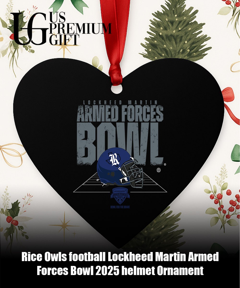 Rice Owls football Lockheed Martin Armed Forces Bowl 2025 helmet ...