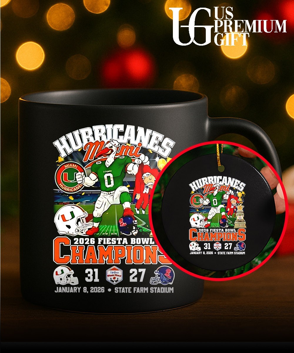 Miami Hurricanes 2026 CFP Vrbo Fiesta Bowl Champions beat Ole Miss 31 ...