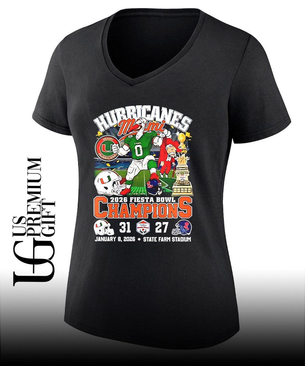 Miami Hurricanes 2026 CFP Vrbo Fiesta Bowl Champions beat Ole Miss 31 ...