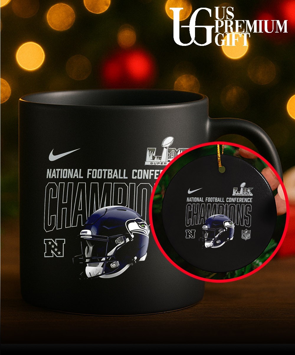 Seattle Seahawks Nike 2025 NFC Champions helmet shirt, hoodie, sweater ...