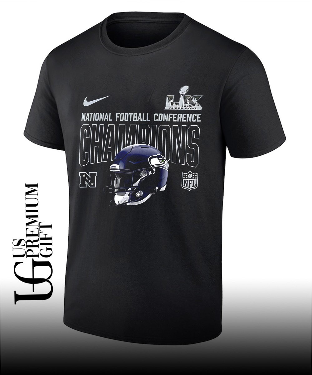 Seattle Seahawks Nike 2025 NFC Champions helmet shirt, hoodie, sweater ...