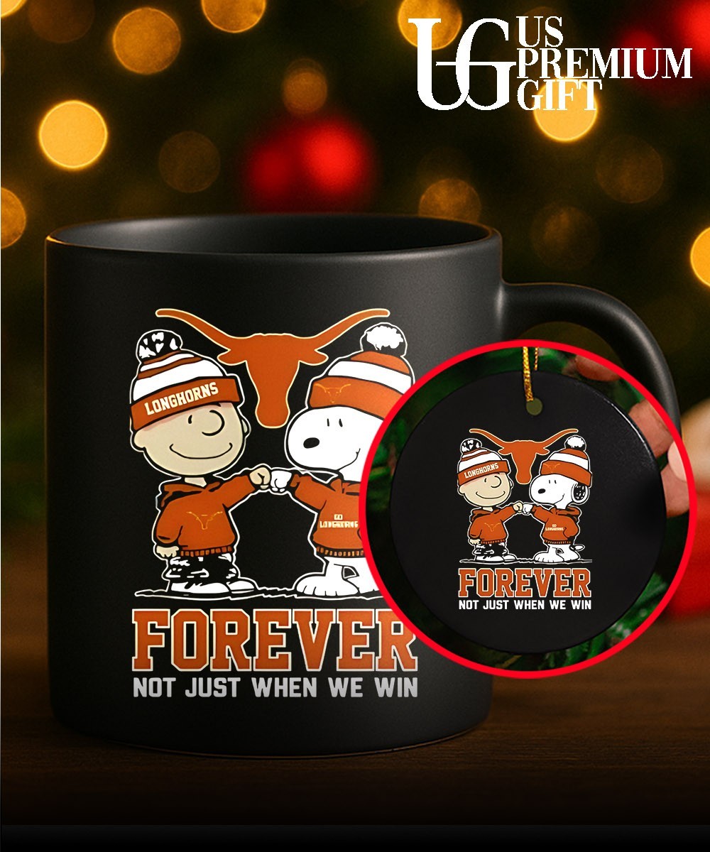 Snoopy and Charlie Brown Texas Longhorns Forever Not Just When We Win ...