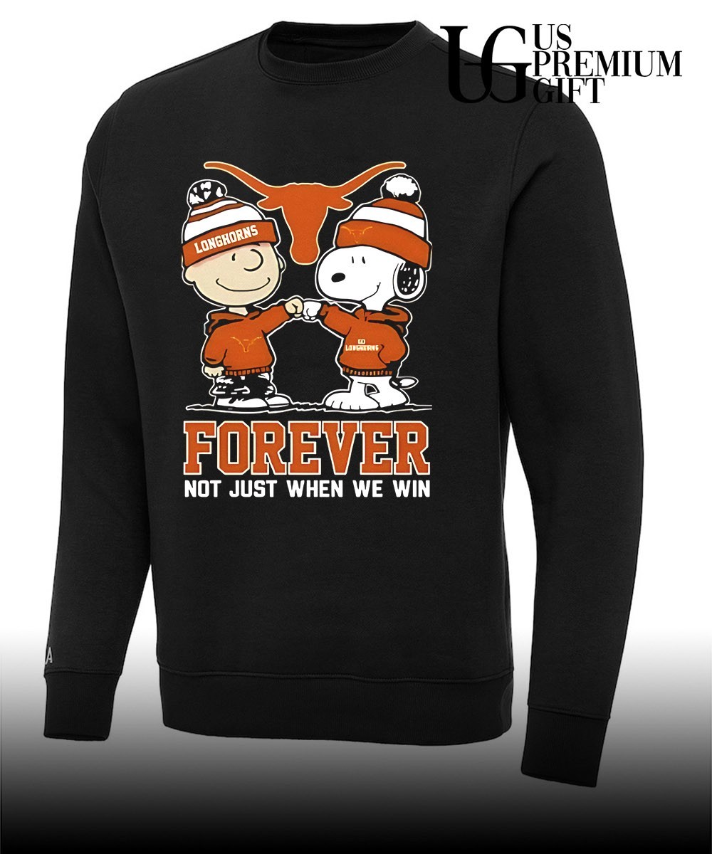 Snoopy and Charlie Brown Texas Longhorns Forever Not Just When We Win ...